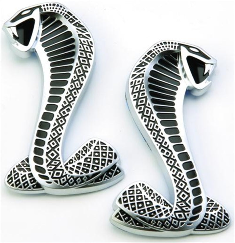 Ford Racing 2007-2009 Mustang SVT Cobra Snake Fender Emblems – Red Fox ...